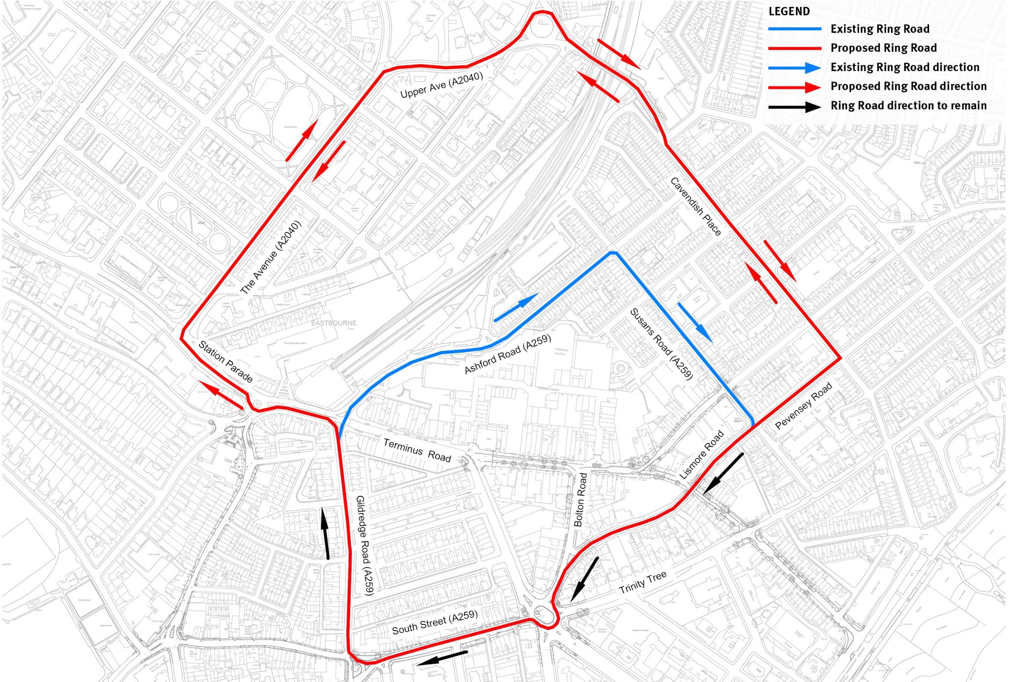 Eastbourne town centre plans will introduced more pedestrian streets ...