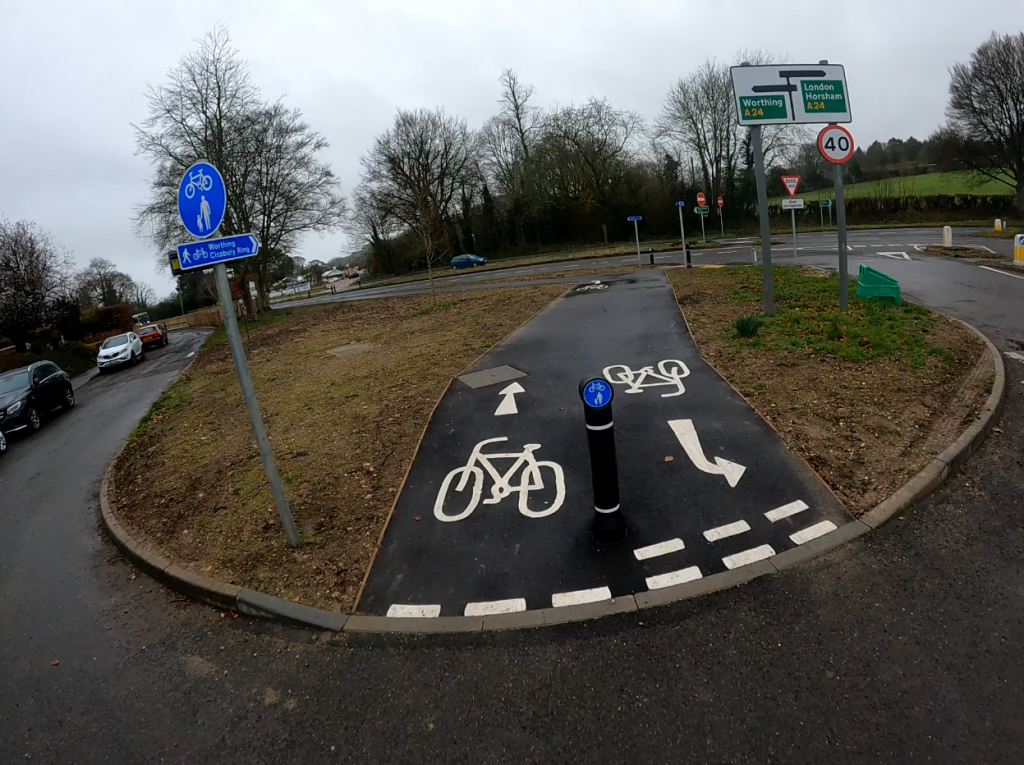 A24 Findon Cycleway opens – Sussex Transport Projects